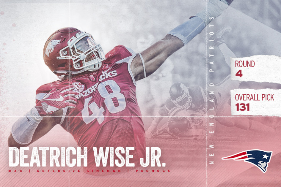 Wise Goes In 4th Round To Patriots Arkansas Razorbacks