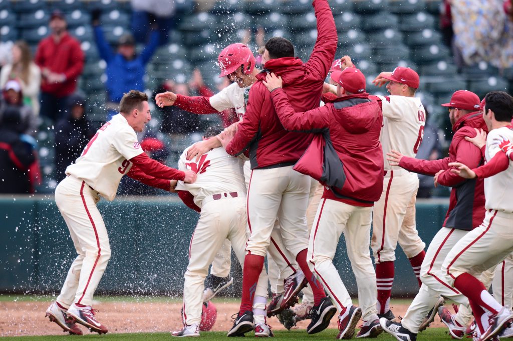 The BEST Photos From Sunday’s Walk-Off Win | Arkansas Razorbacks