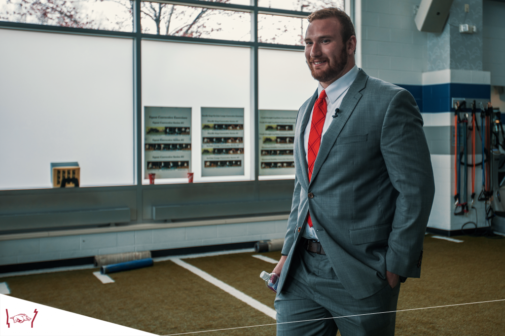 Frank Ragnow Arrives in Detroit | Arkansas Razorbacks