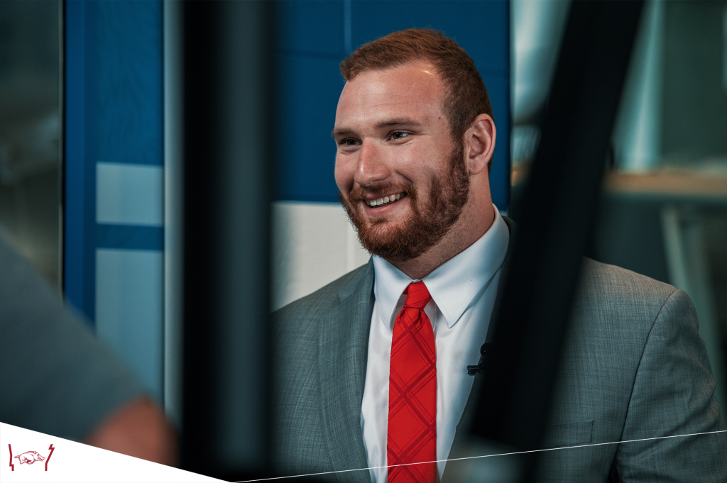 Frank Ragnow Arrives in Detroit | Arkansas Razorbacks