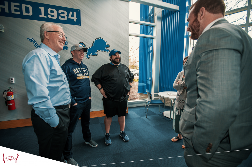 Frank Ragnow Arrives in Detroit | Arkansas Razorbacks