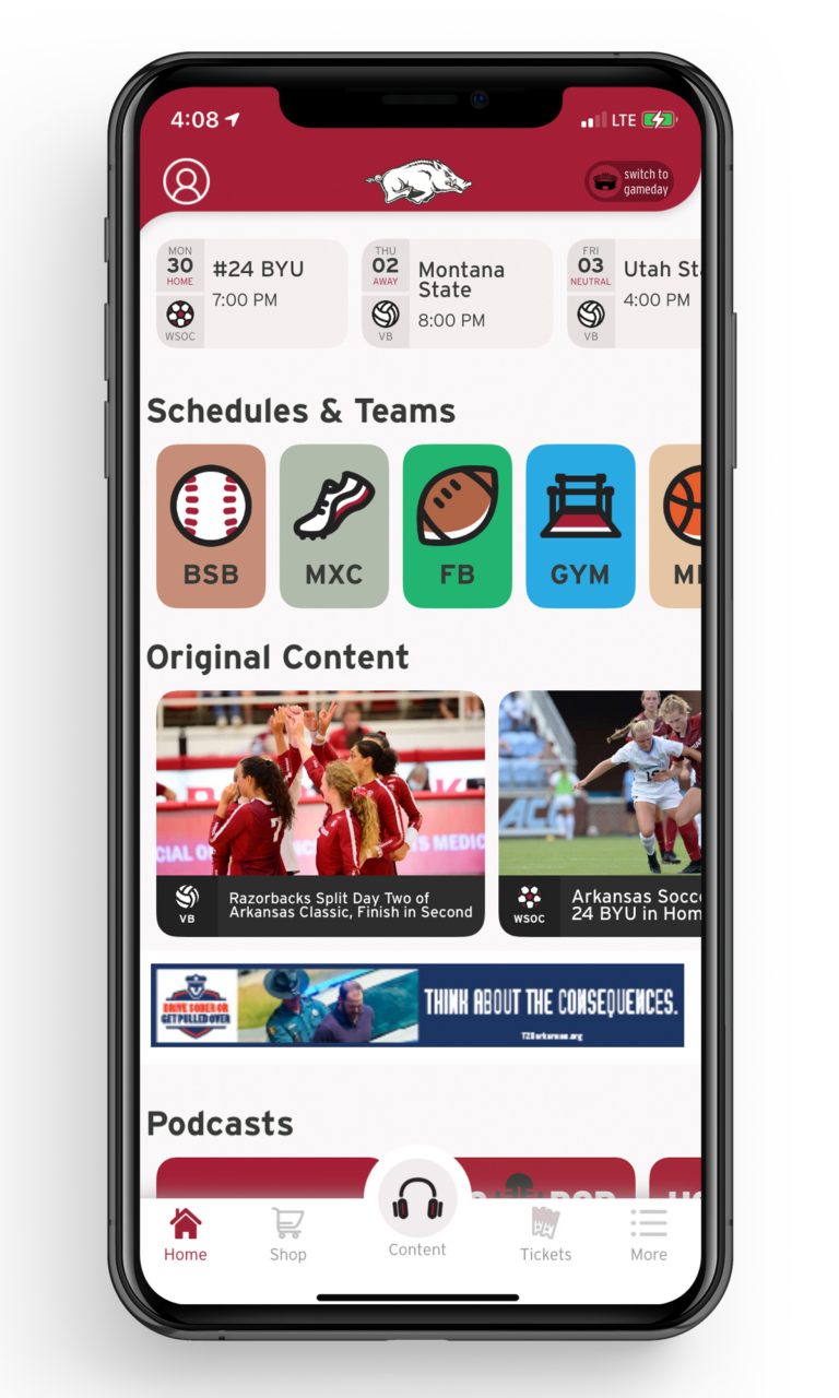 Official Razorback App Revamped | Arkansas Razorbacks