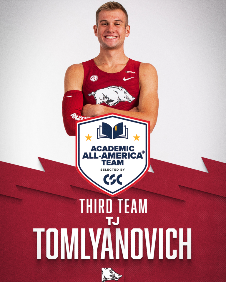 Jacob McLeod, TJ Tomlyanovich earn Academic All-America | Arkansas ...