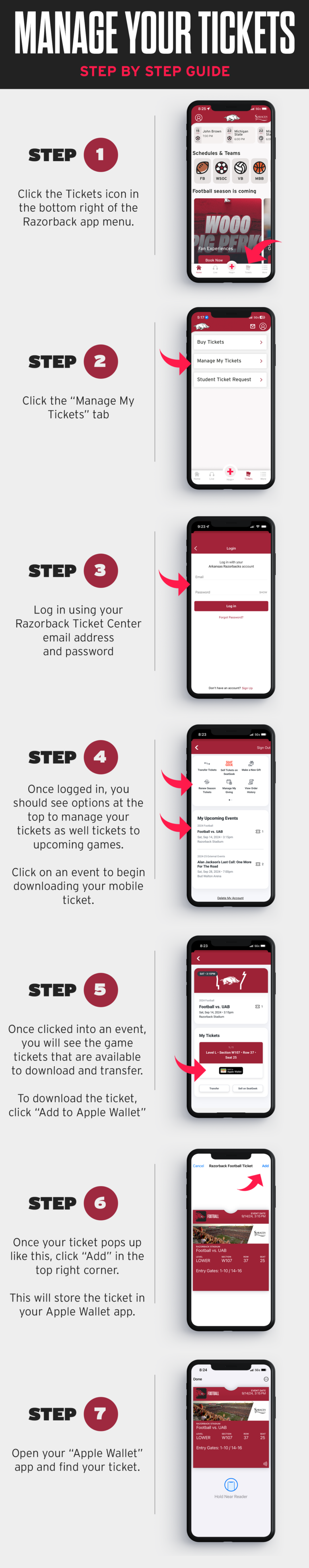 Mobile Tickets | Arkansas Razorbacks